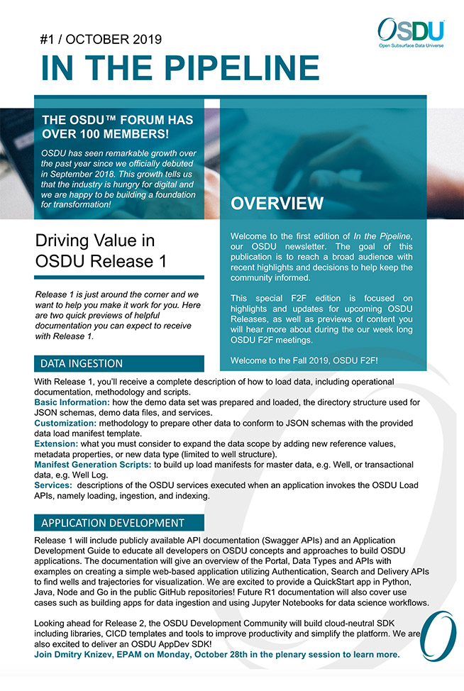 Newsletters – The Open Group OSDU™ Forum